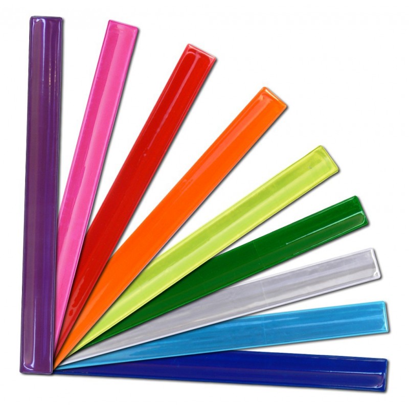 Reflektierendes Schnappband - blau